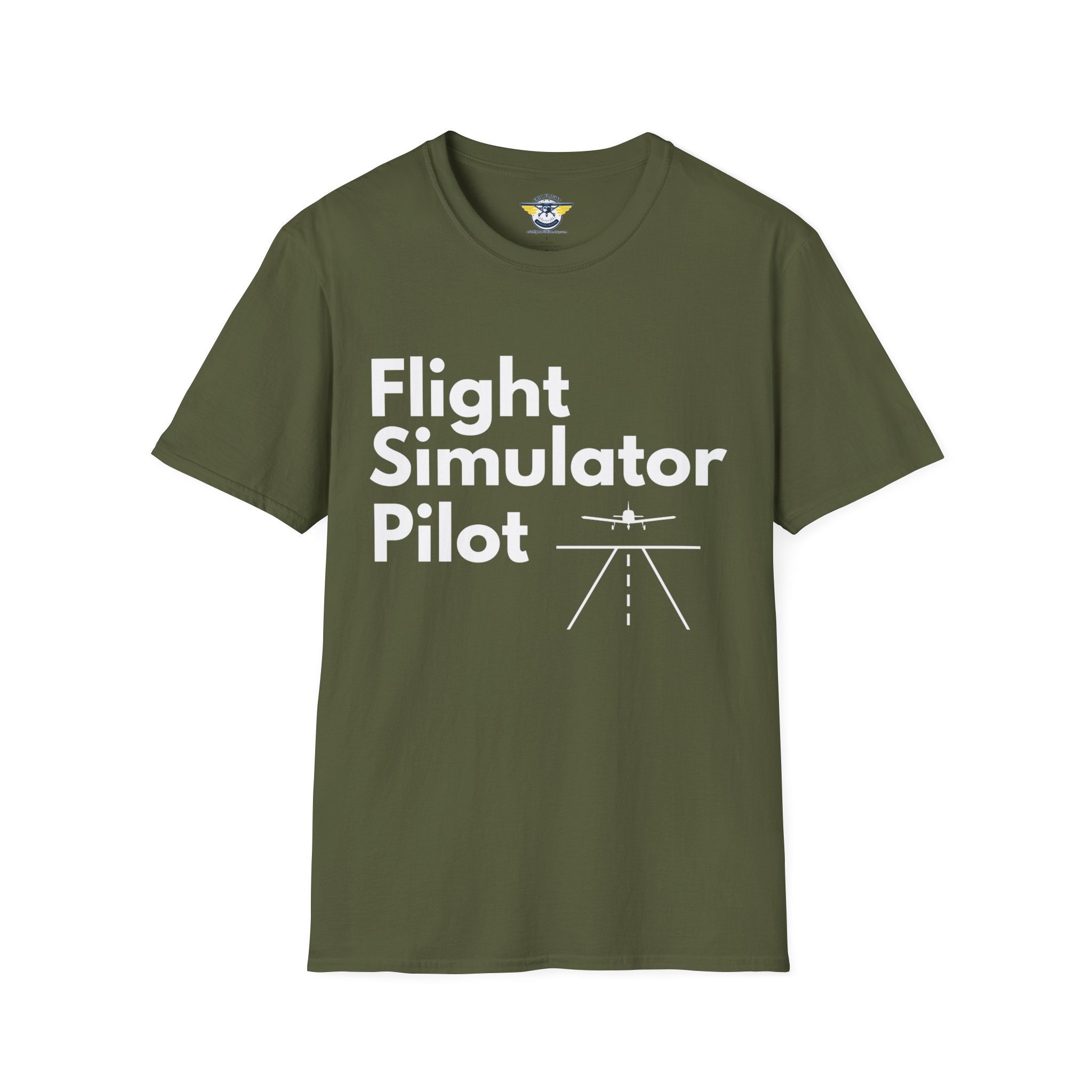 Flight Simulator Pilot Piper Aviation Flying Unisex Softstyle T-shirt ...