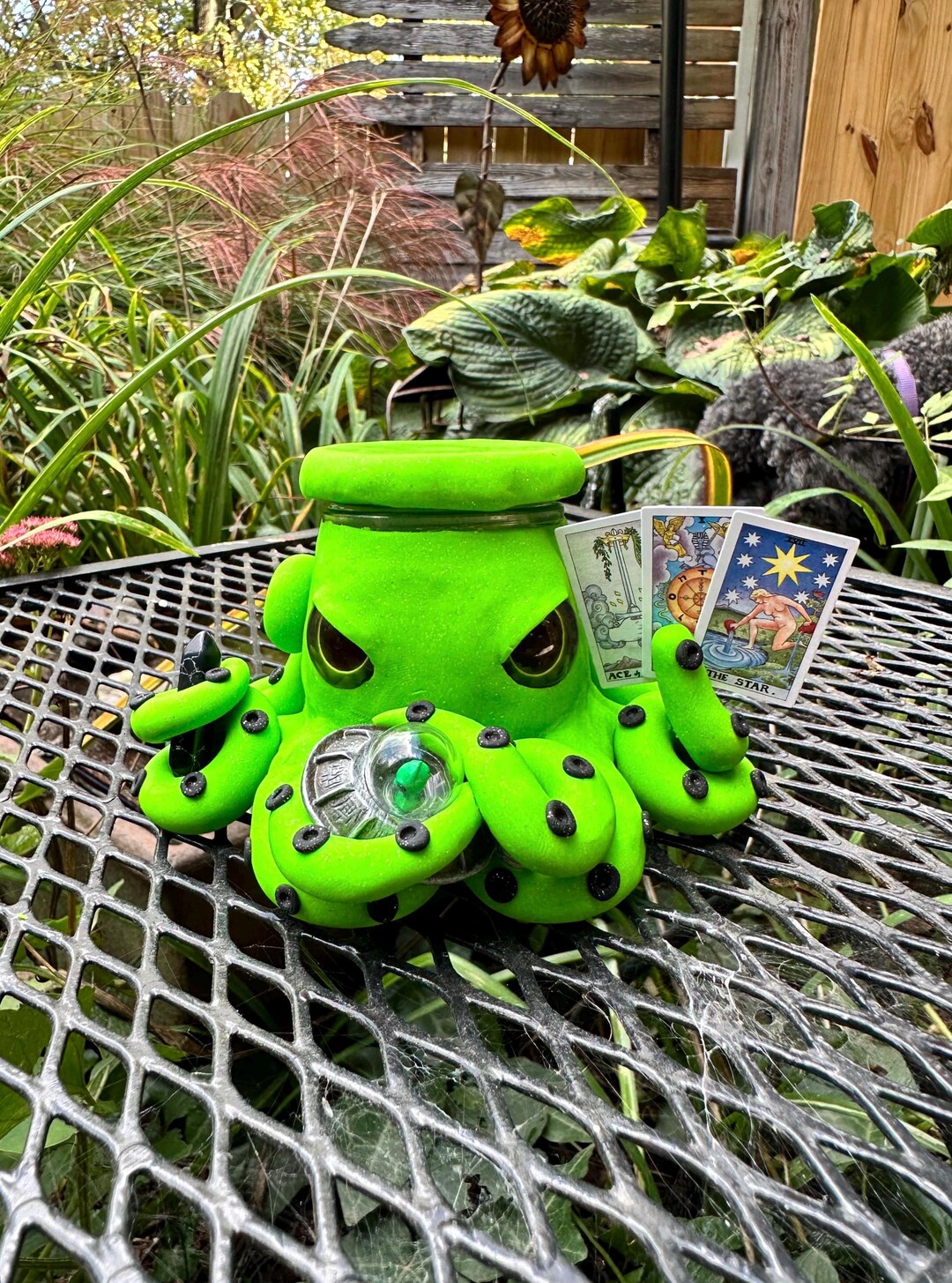 One of a Kind Alien Octopus Jar: Unique and Quirky Decor - Etsy