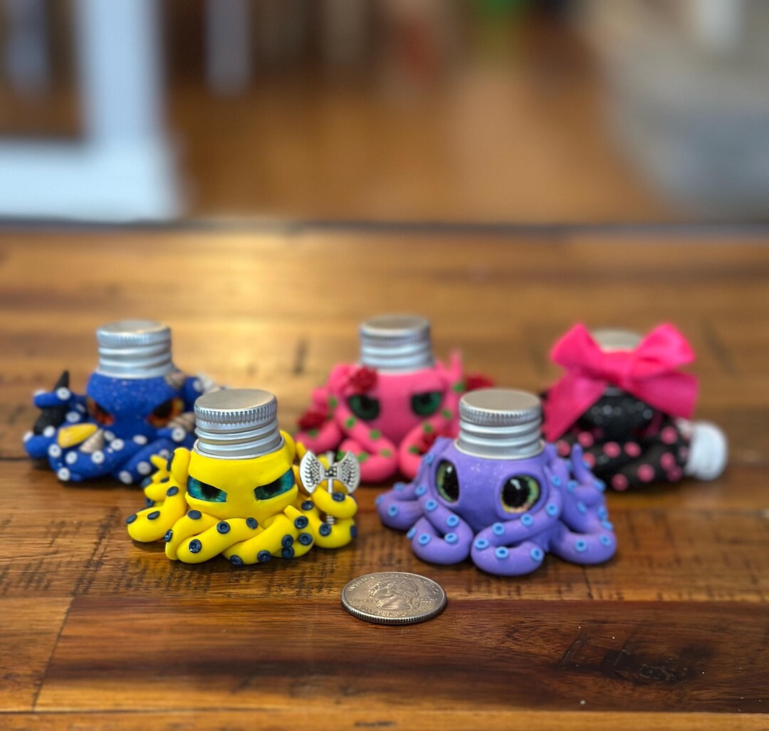 Customize Your Own Tiny Octopus Jar! NEW Colors and Styles! - Etsy