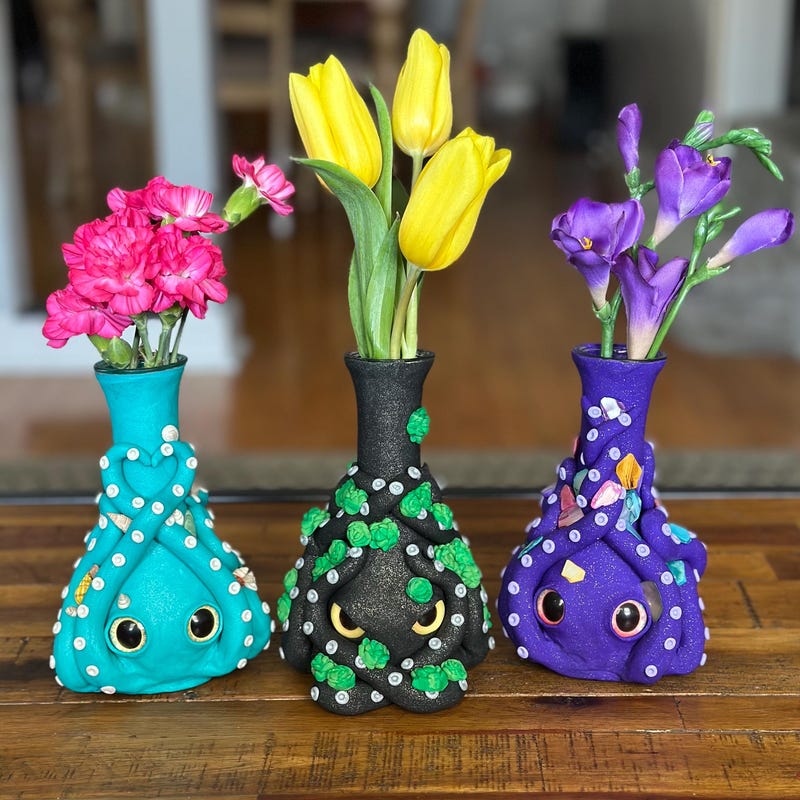 Polymer Clay Vase - Etsy