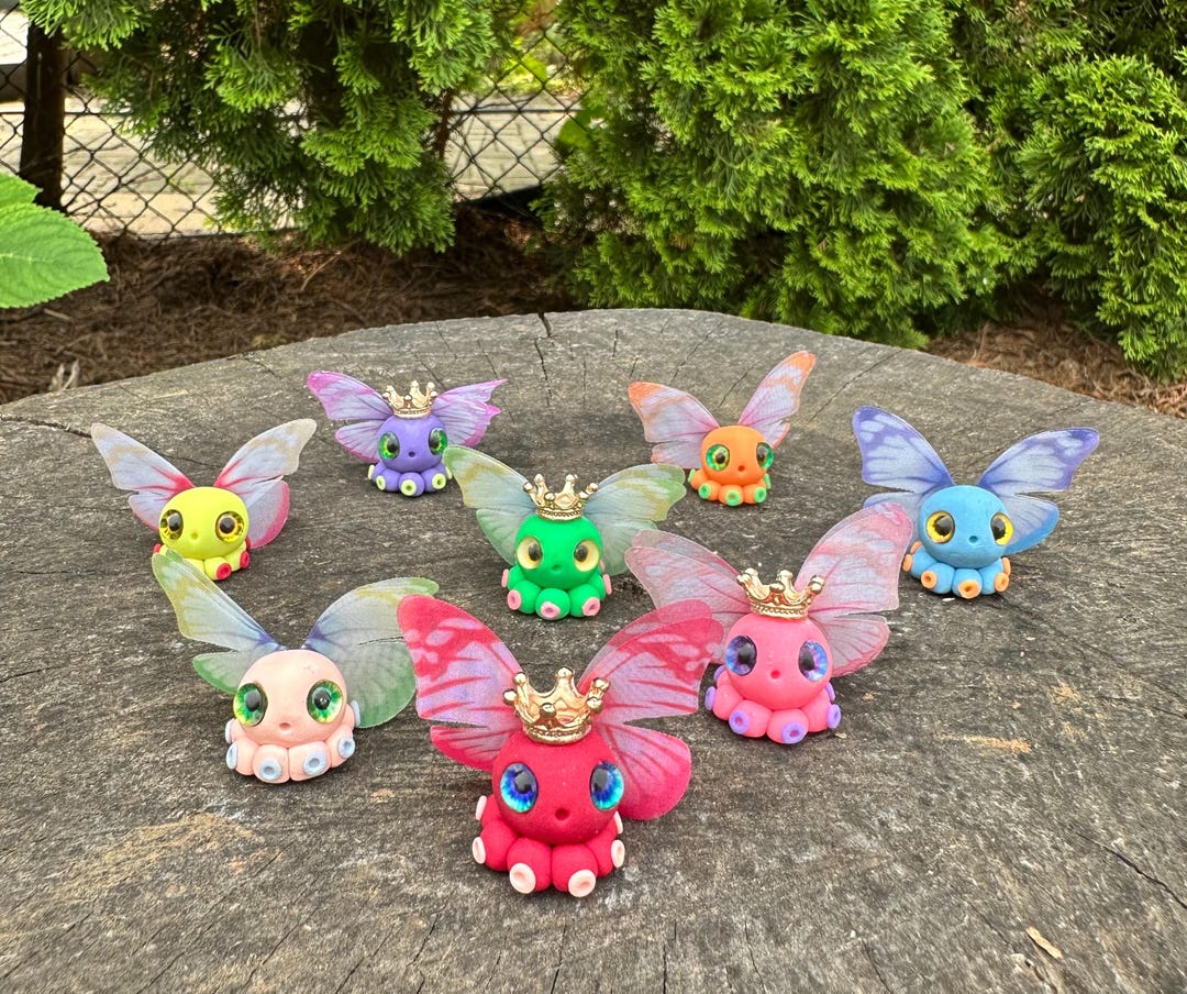Tiny Fairy Octopus Desk Pets: Choose Your Colors or Be Surprised! - Etsy