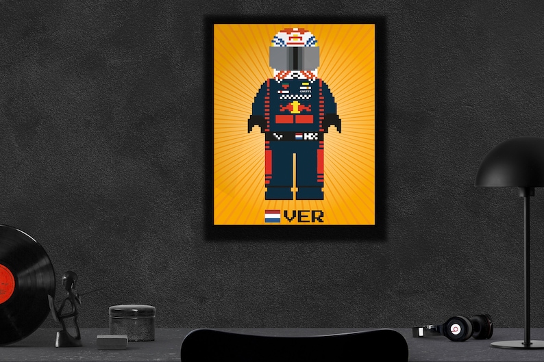 Max Verstappen - Pixel Art - F1 - Póster - Etsy México