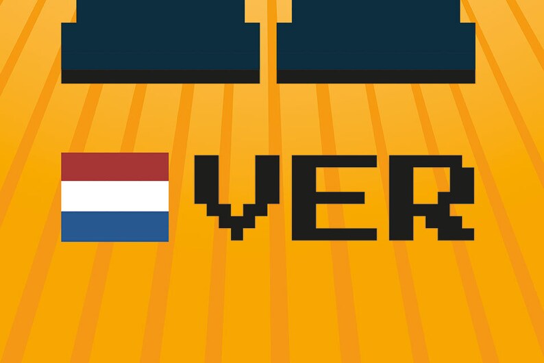 Max Verstappen - Pixel Art - F1 - Poster - Etsy