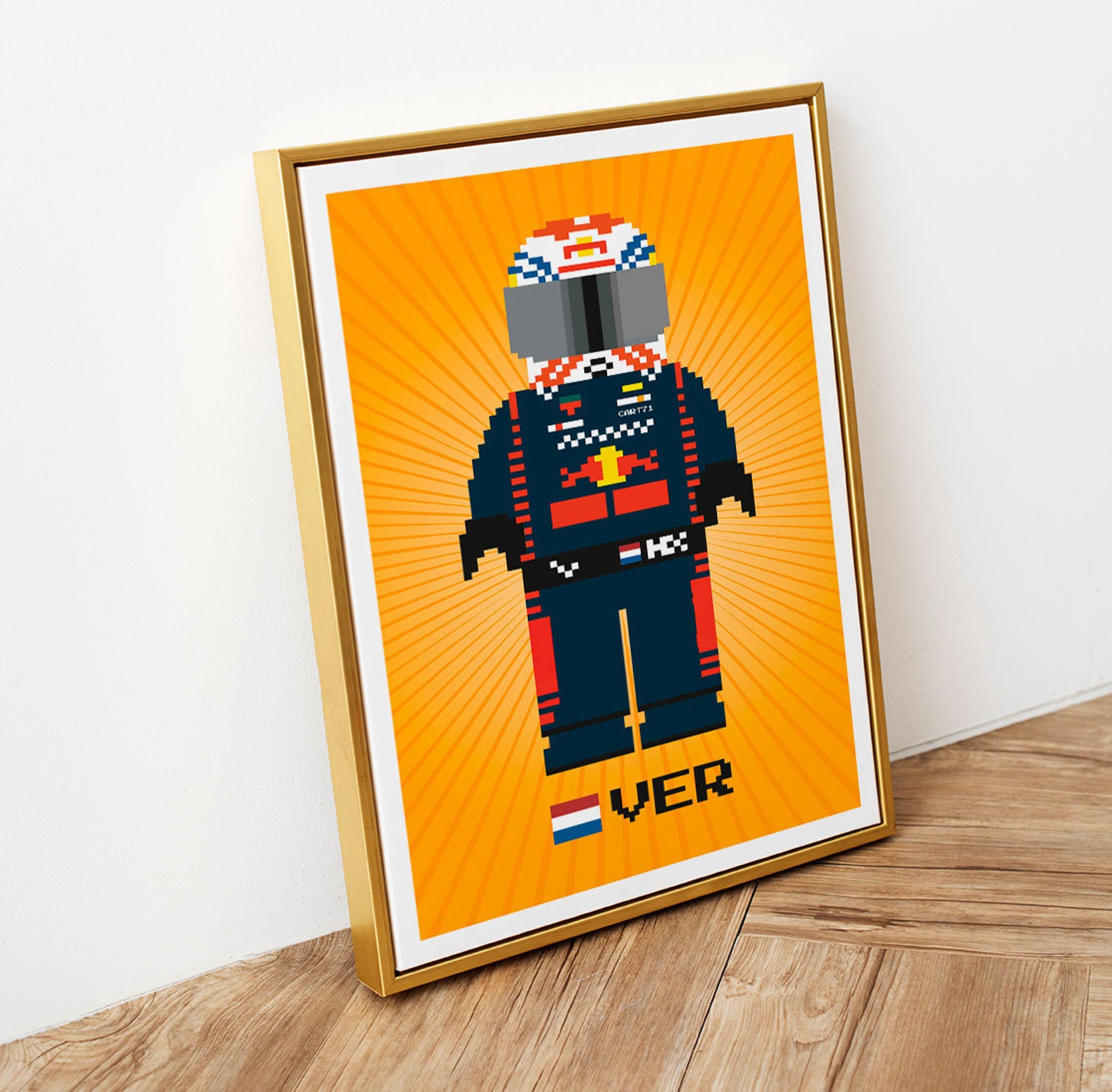 Max Verstappen - Pixel Art - F1 - Poster - Etsy