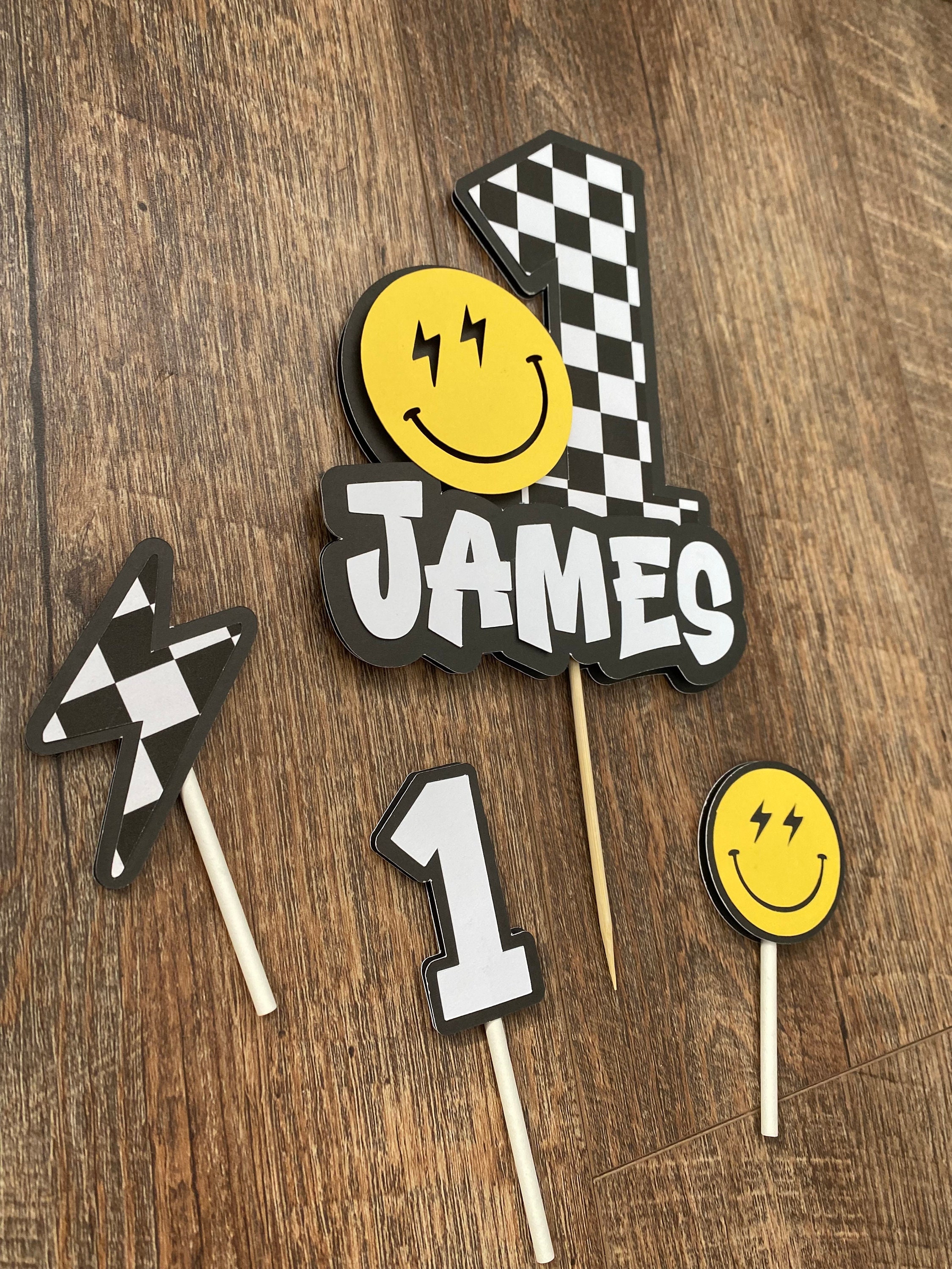 One Happy Dude Custom Cake Topper and Cupcake Toppers 1st - Etsy Australia