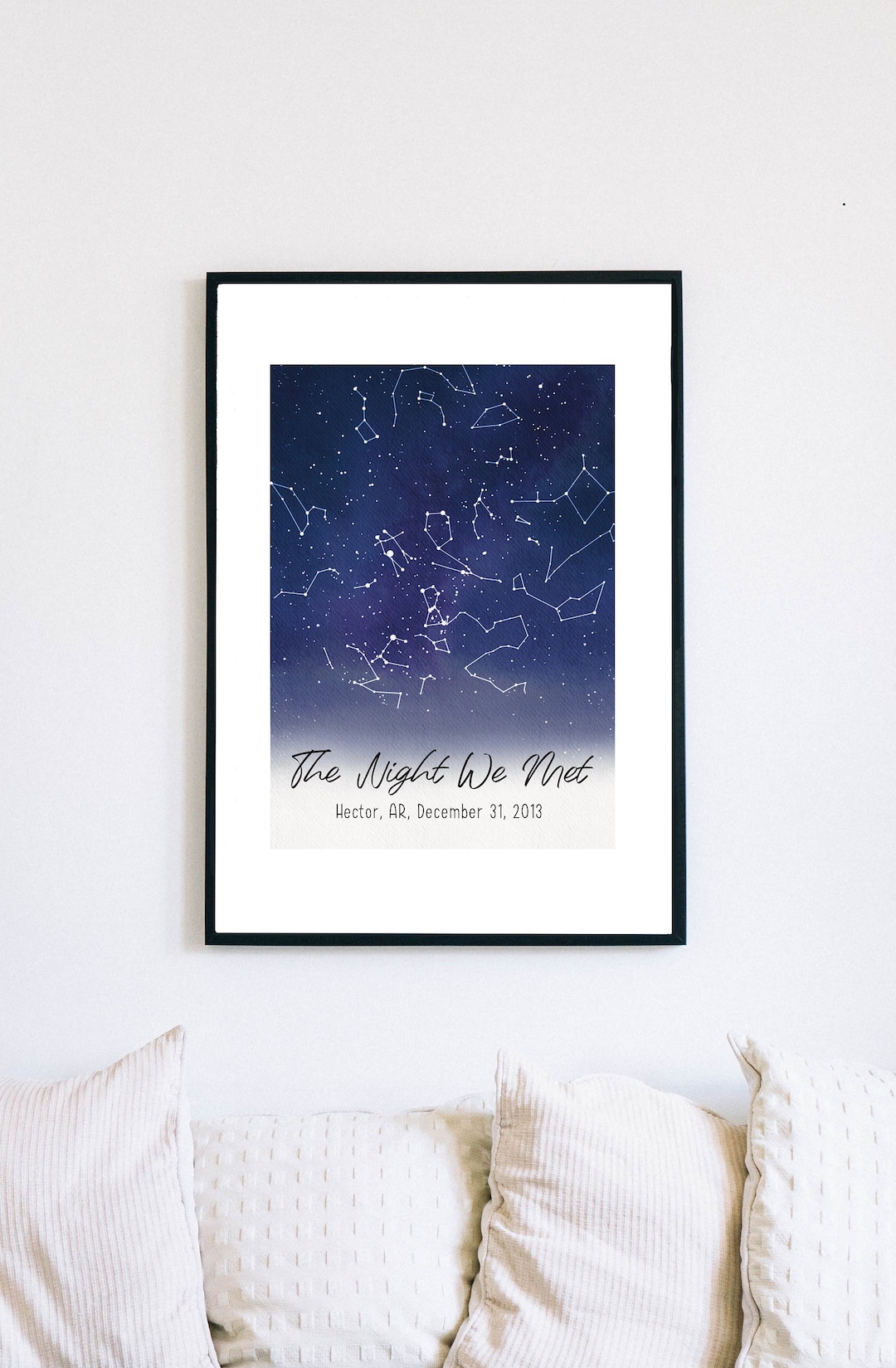 Personalized Star Map Print Custom Night Sky Map - Etsy