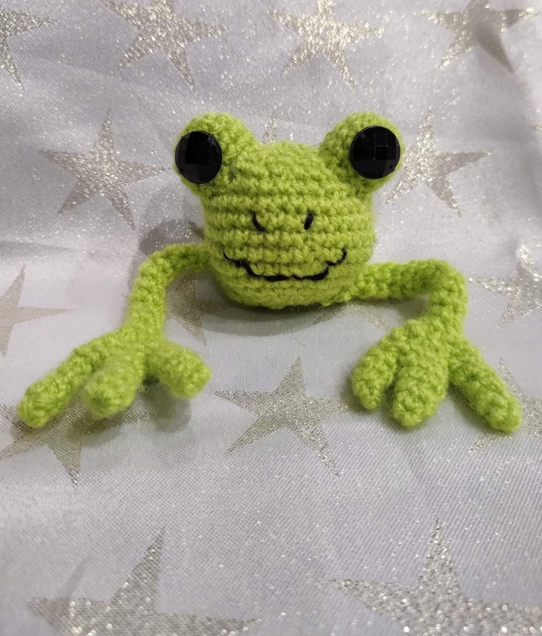 Crochet Froggie Animal Amigurumi Children Kids Baby Toy Cute Green Frog ...