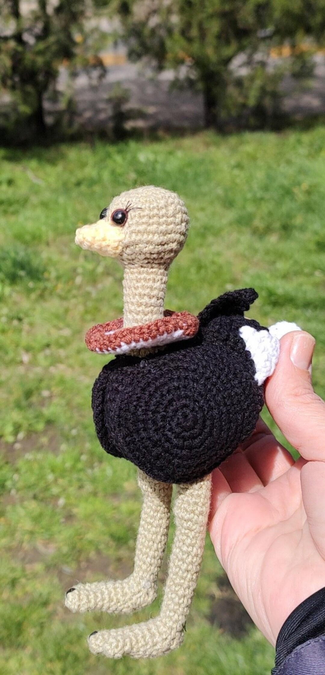 Crochet Ostrich Amigurumi Bird Handmade Animal for Kids Children ...