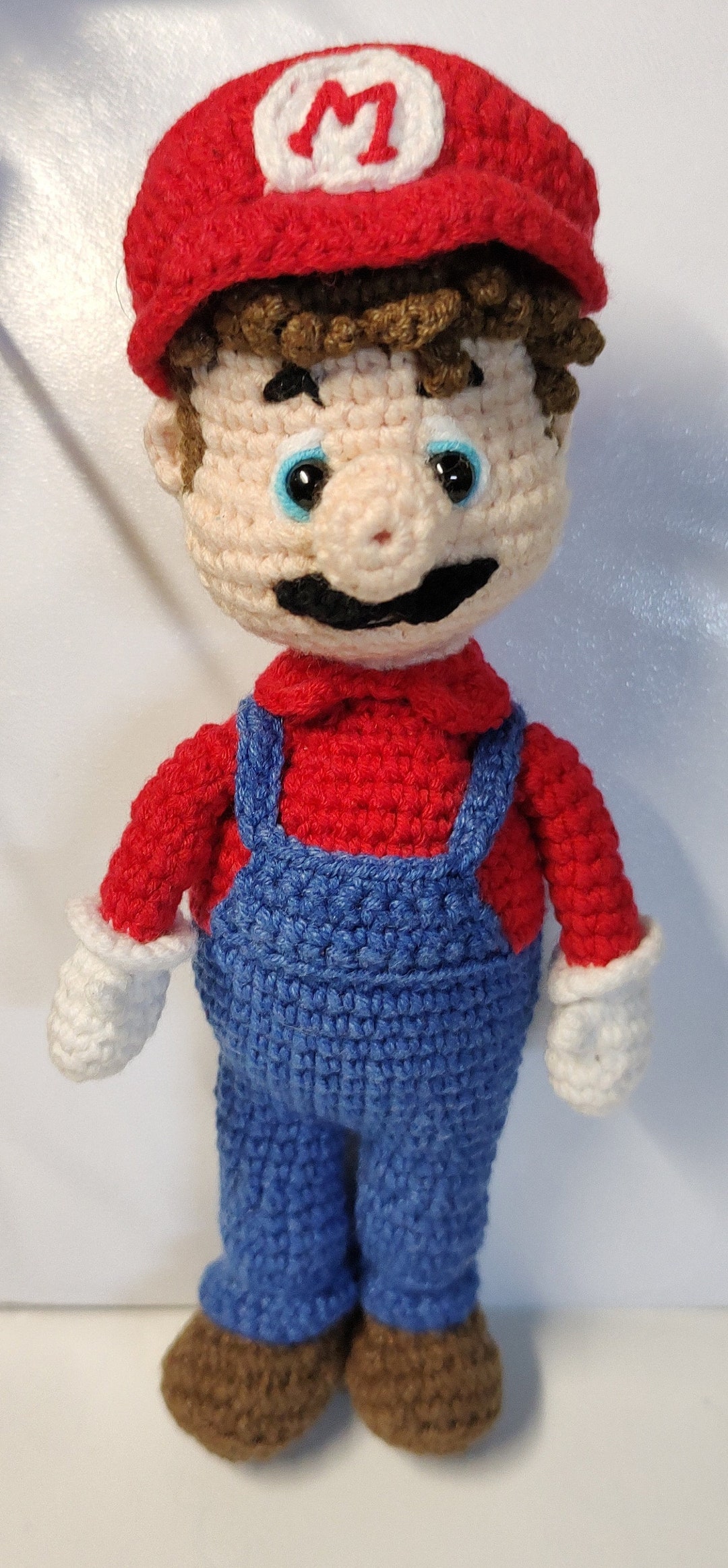 Crocheted Super Mario,electronic Game Mascot, Yarn Super Mario ...