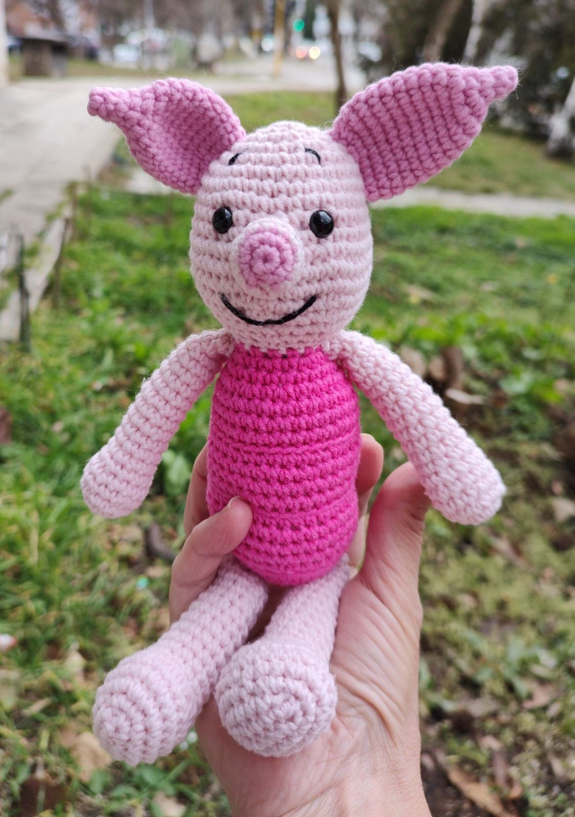 Crochet Winnie the Pooh, Peppa and Piglet Amigurumi Cartoon Characters ...