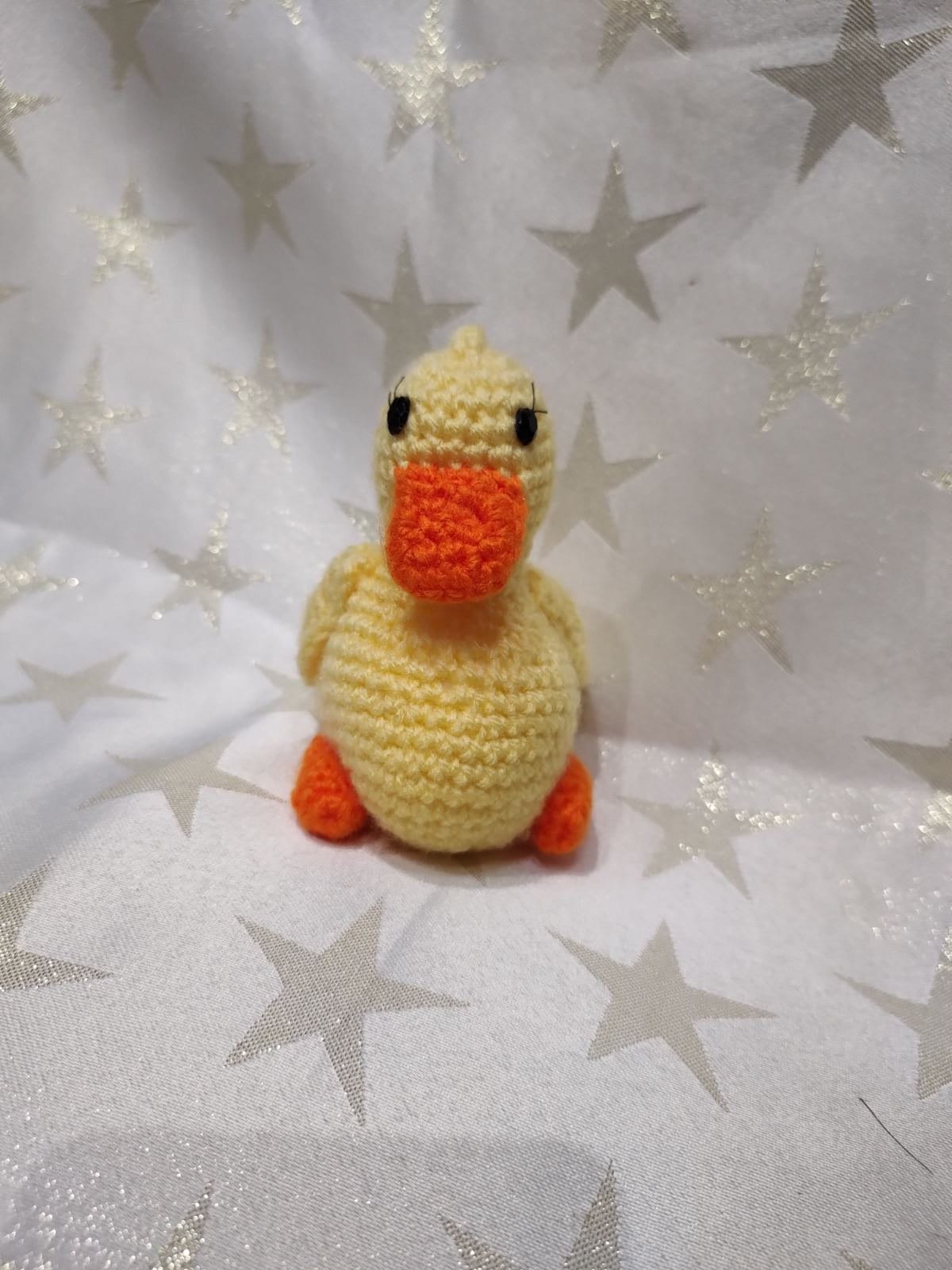 Crochet Yellow Ducky Handmade Duck for Children Kids Plushie Chick Cute ...