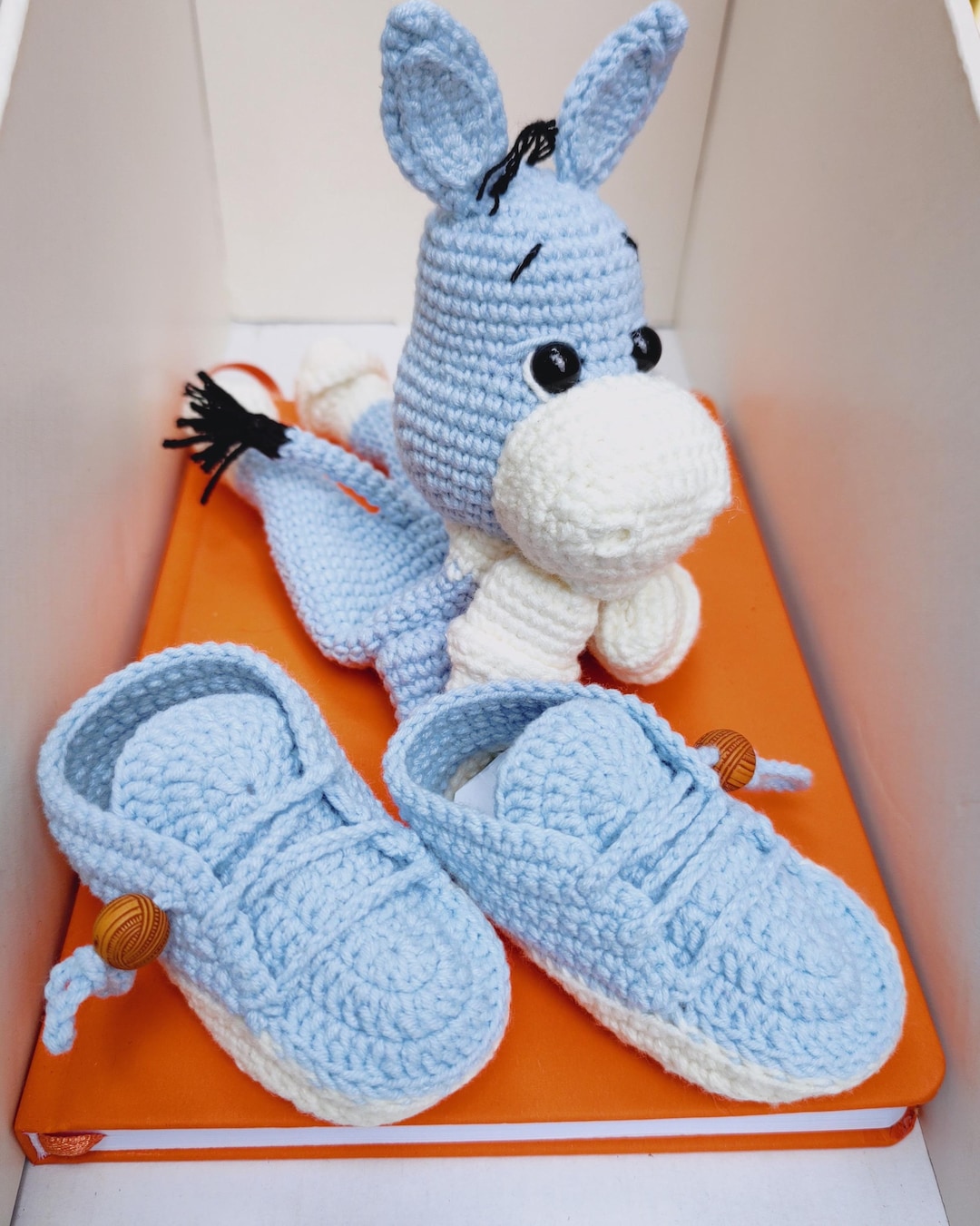 Baby Crochet Donkey, Crochet Blue Donkey, Baby Curls, Baby Blue ...