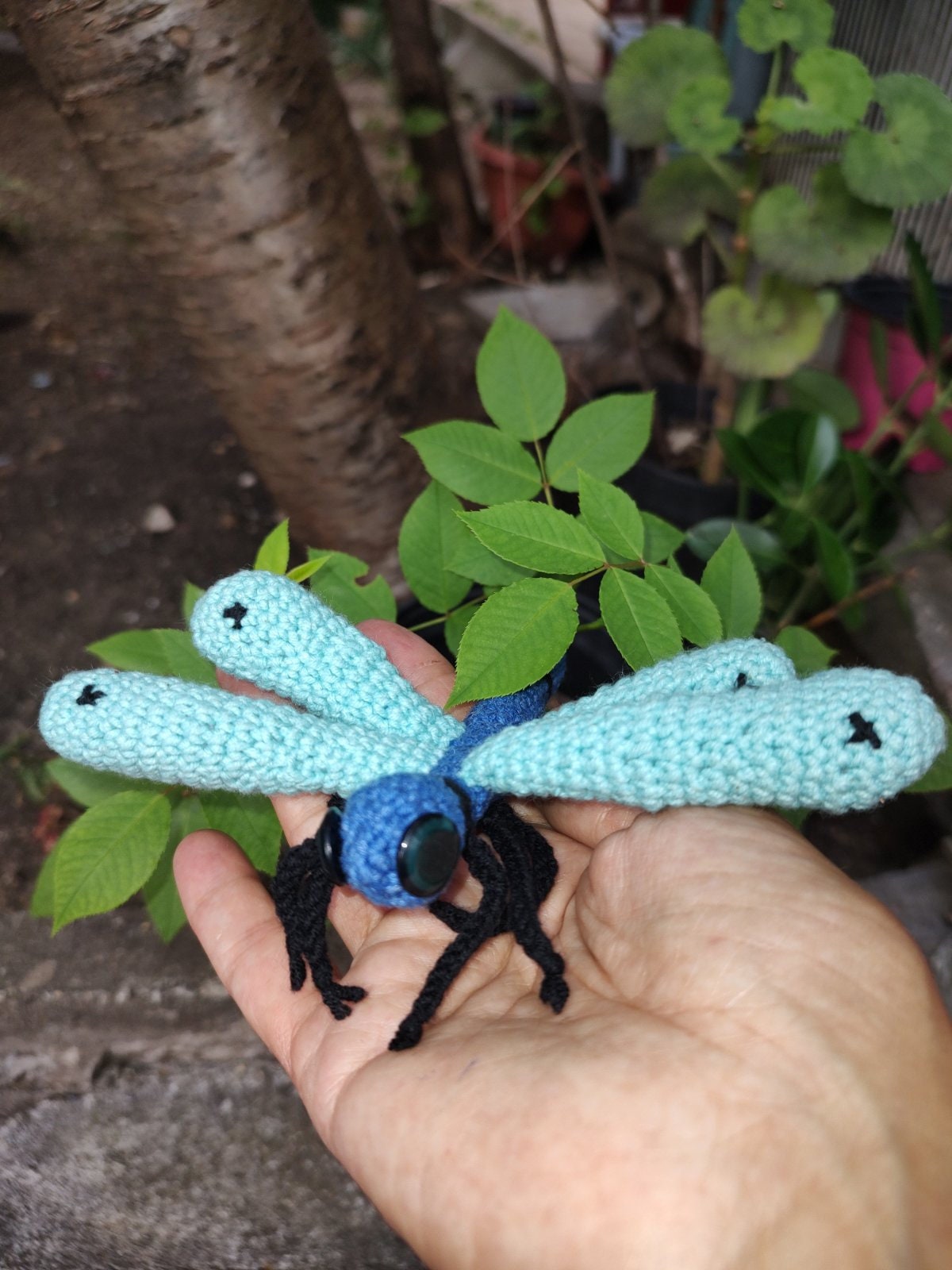 Crochet Dragonfly Insect Amigurumi Bug Handmade Blue Fly Baby Children ...