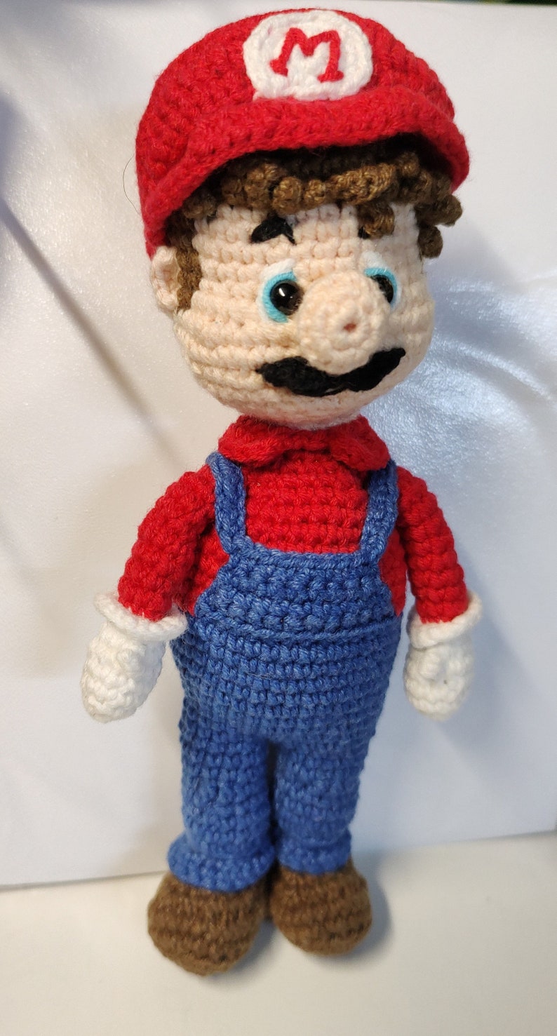 Crocheted Super Mario,electronic Game Mascot, Yarn Super Mario ...