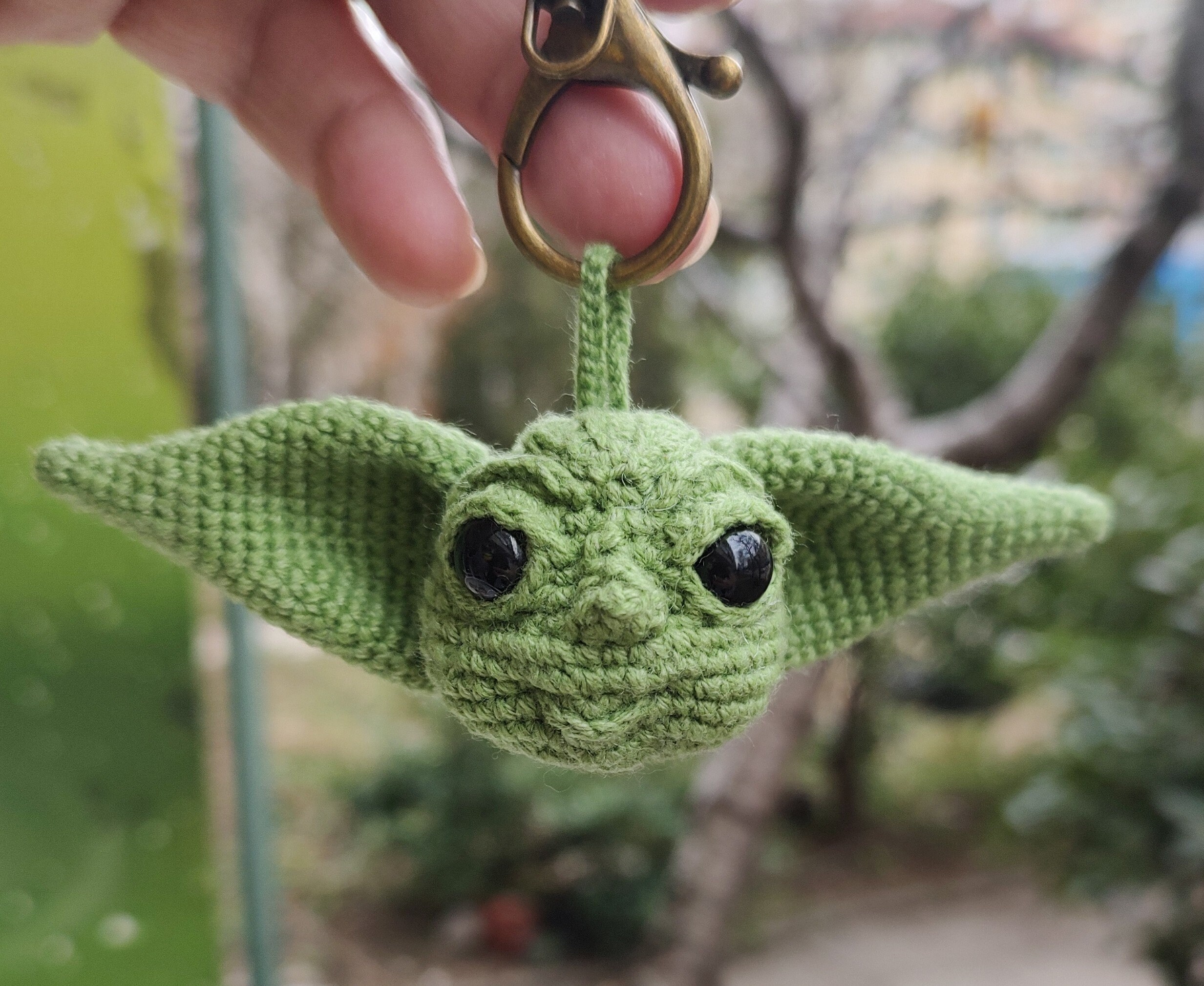 Baby Yoda Crochet,baby Yoda Keychain,green Key Holder,green Toy,key ...