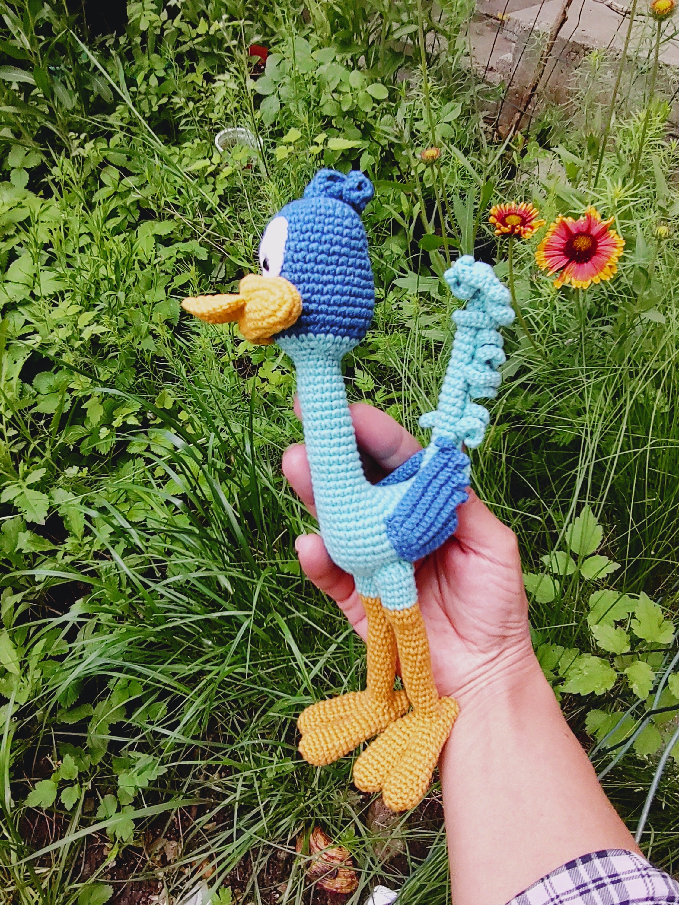 Crochet Road Runner Bird,cartoon Characterswift Bird, Funny and Cunning ...