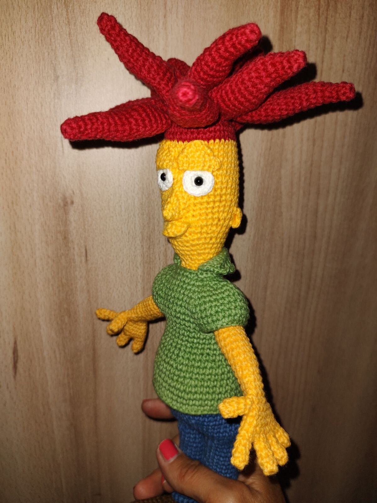 Crochet Bob the Simpsons Handmade Plushie Decoration Dude - Etsy