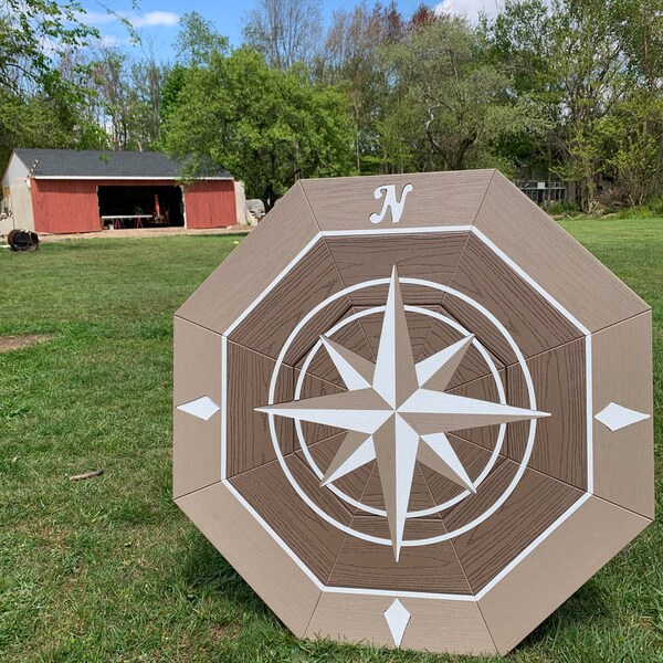 Compass Rose Inlay - Etsy