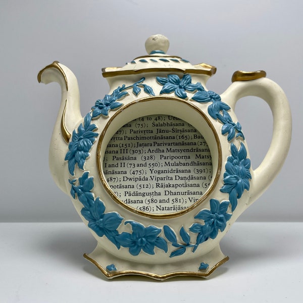 Blue and White Teapot Art - Etsy