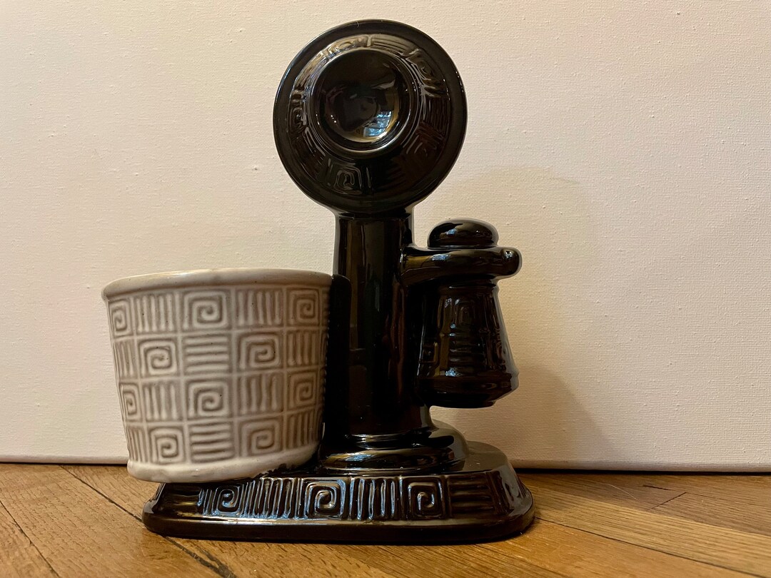 Vintage Rubens Telephone Ceramic Planter With 3” Pot - Etsy