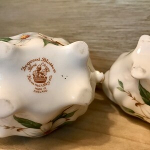Vintage Creamer and Sugar Bowl, Dogwood Blossoms, Bone China Made by ...