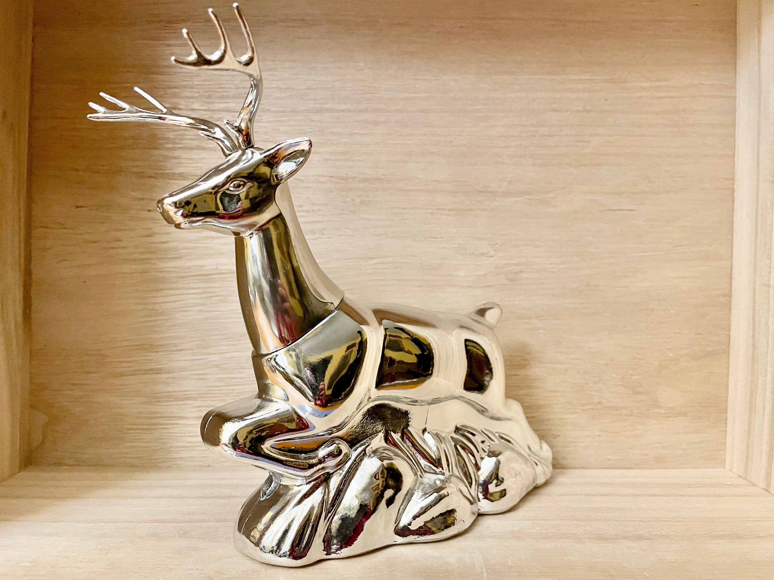 Vintage Avon Silver Metallic Deer, Wilderness Classic Deep Woods After ...