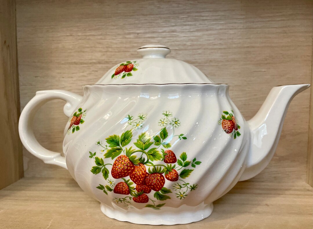 Vintage James Kent Staffordshire Strawberry Teapot - Etsy