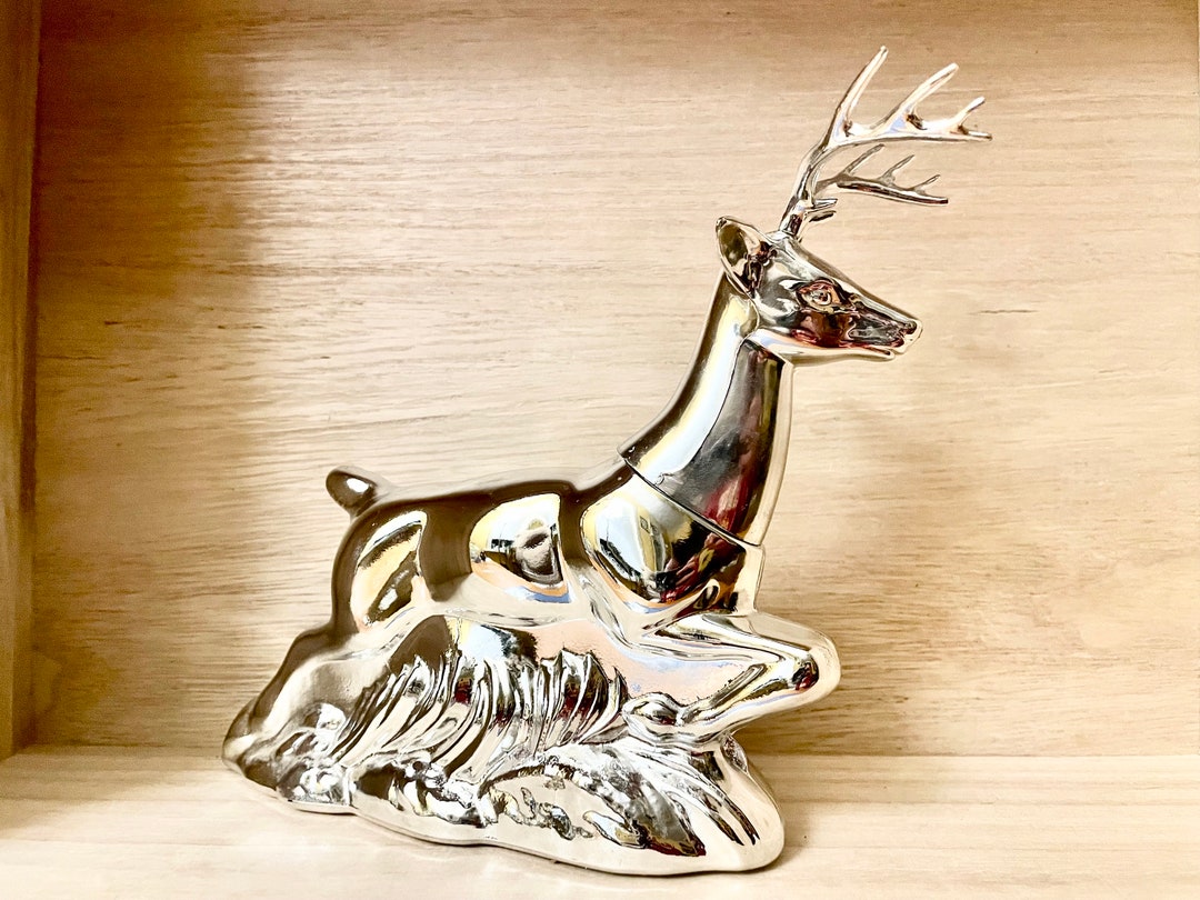 Vintage Avon Silver Metallic Deer, Wilderness Classic Deep Woods After ...