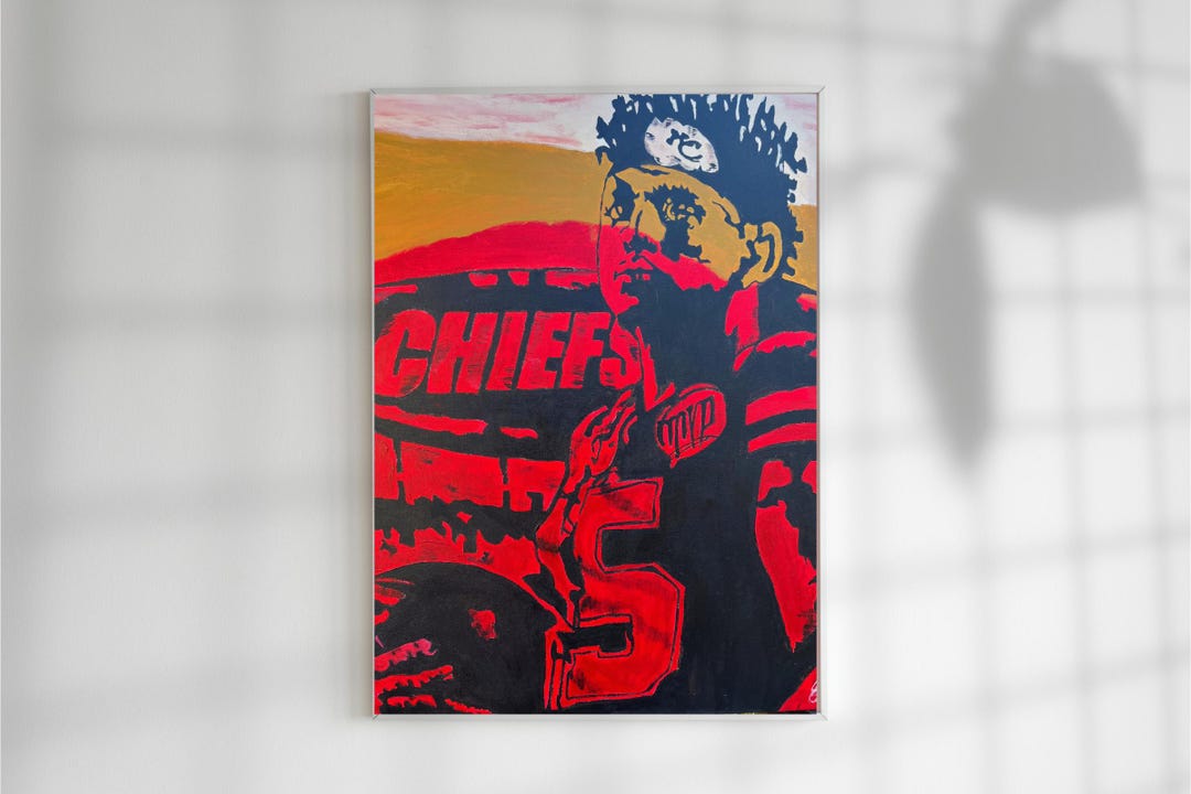Patrick Mahomes Painting – Original 24x30 Sports Art - Etsy