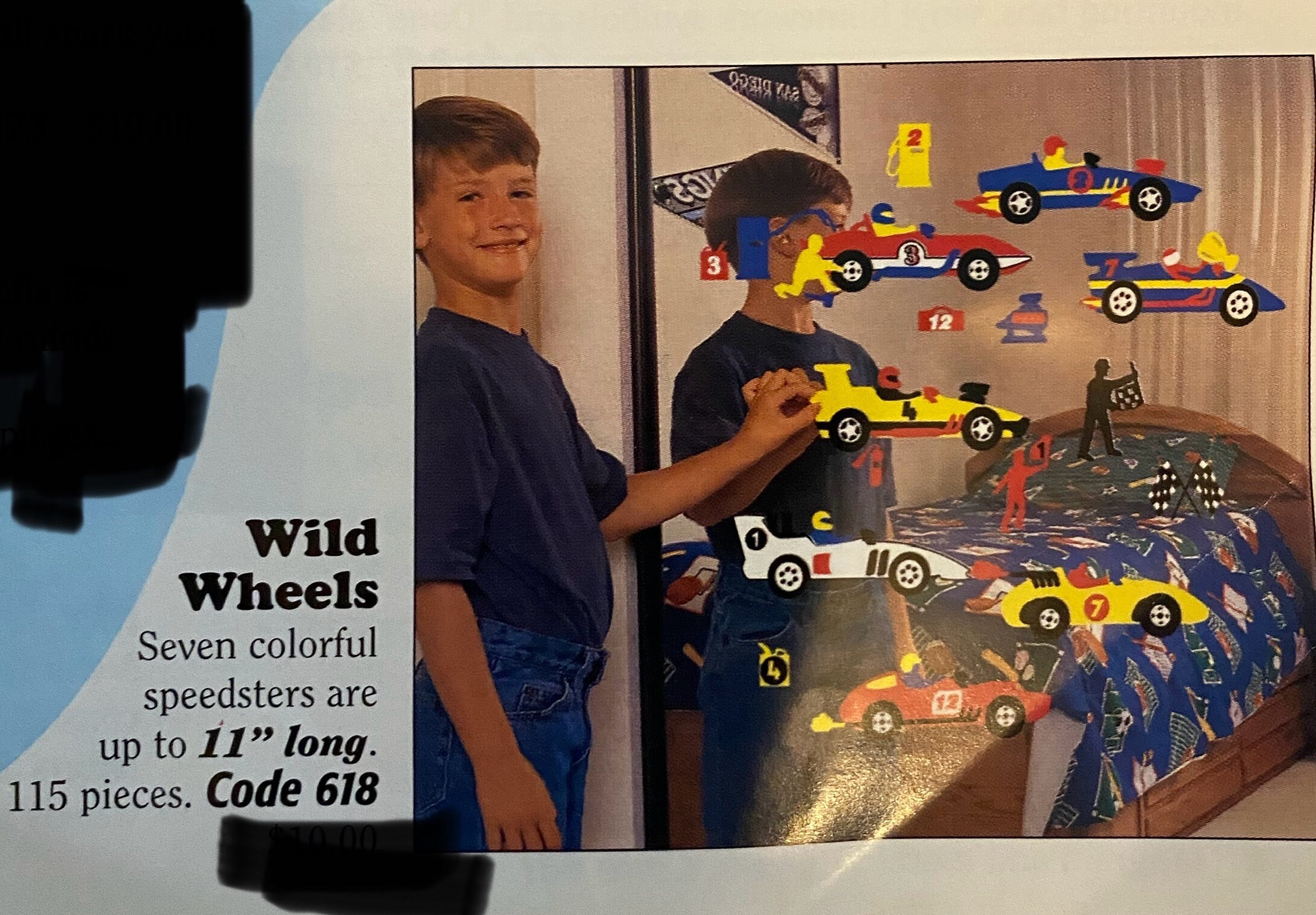 Wild Wheels Customized Race Cars Vintage Stik-ees Vinyl Decals Window ...