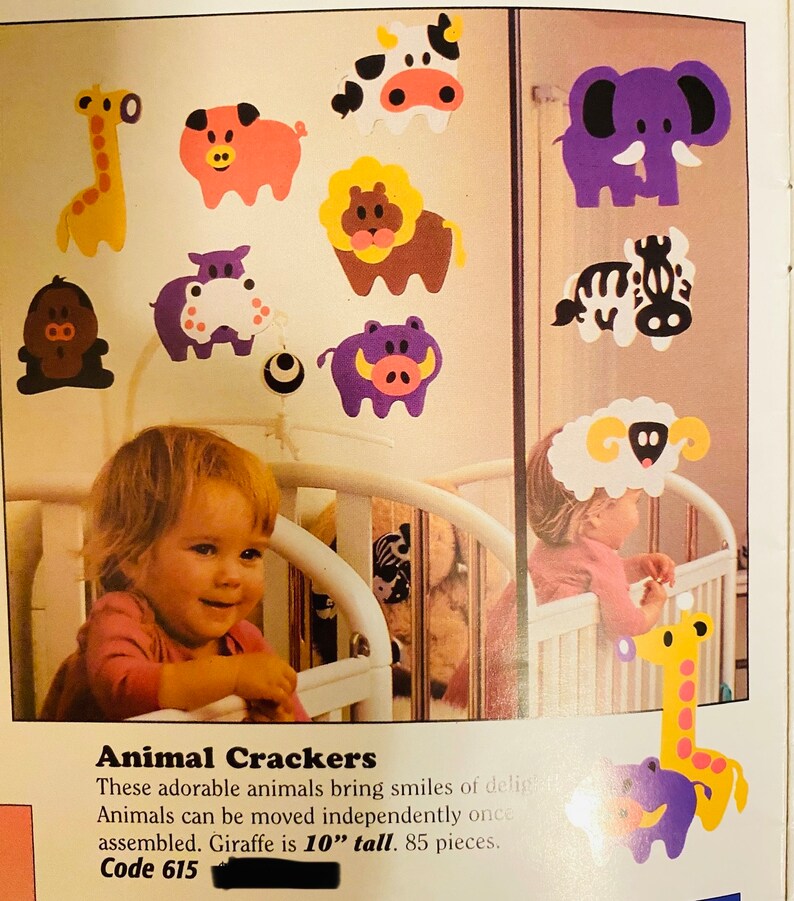 Animal Crackers Baby Zoo Animals up to 10” Tall 85 Pcs Creates 10 ...