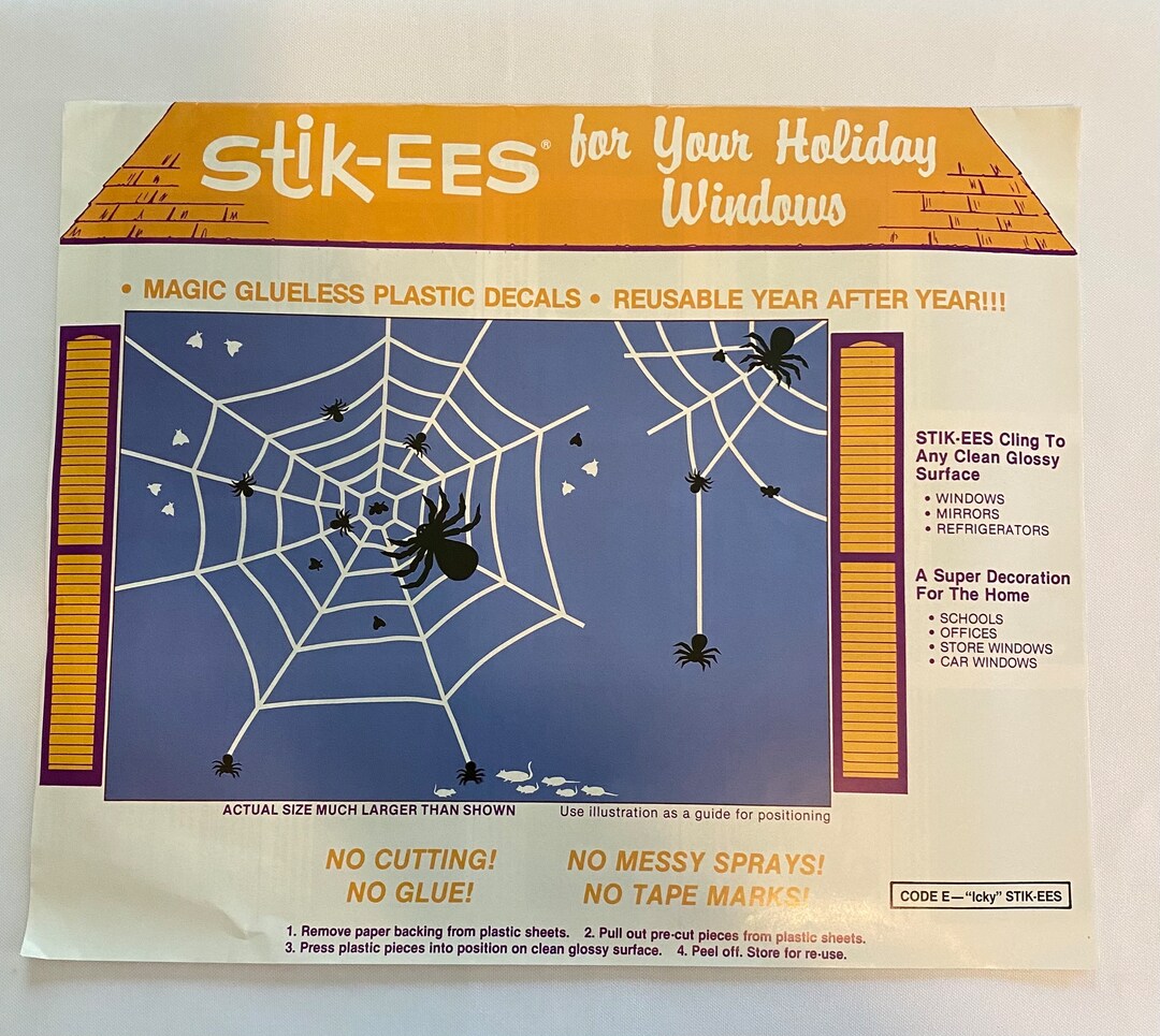 Halloween Fall Decorations “icky” With a 7” Spider, Smaller Spiders ...