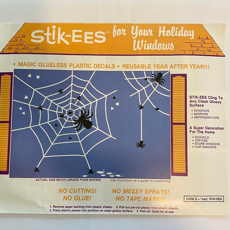 Spider Web Car Window Decals - Etsy