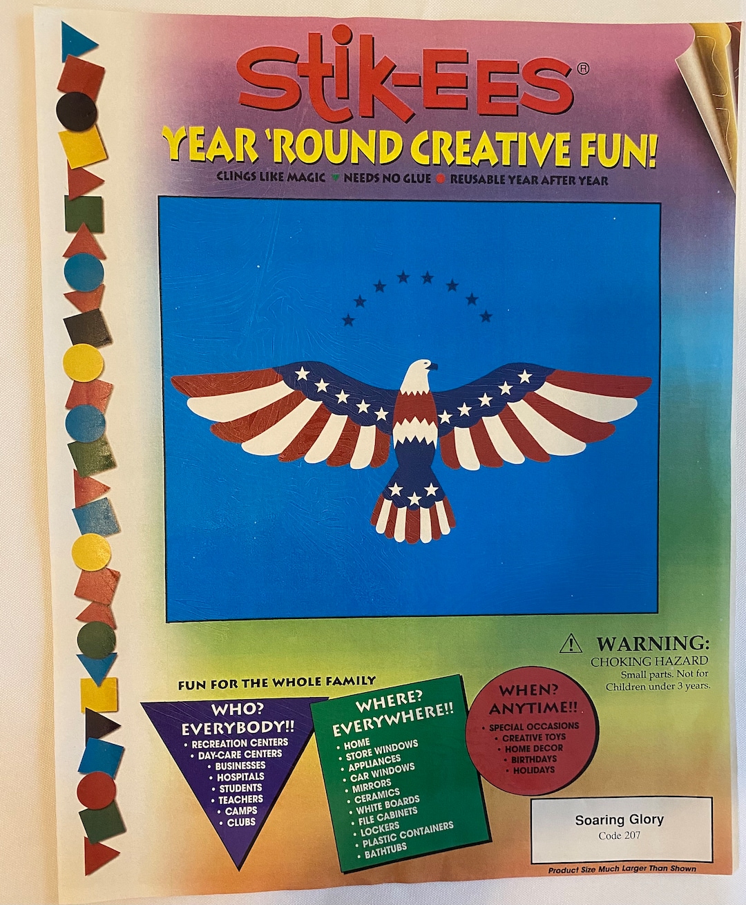 Soaring Glory Eagle 4th of July Patriotic Window Clings America ...