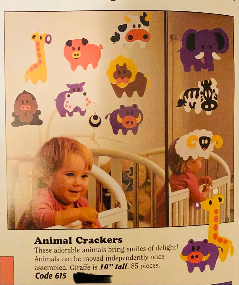 Animal Crackers Baby Zoo Animals up to 10 Tall 85 Pcs Creates 10 ...