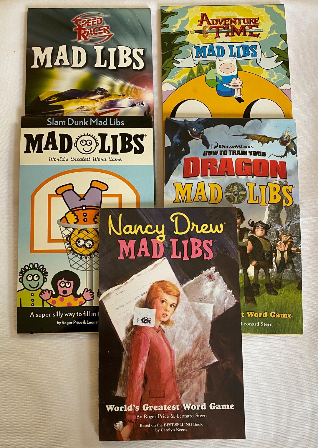 Mad Libs Vintage Lot of 5 Movie Themed Dreamworks Worlds Greatest Word ...