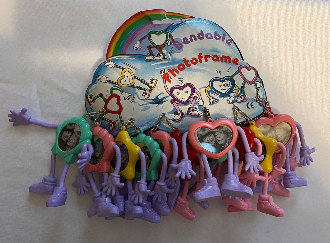 12 Bendable Posable Keychain Photoframes With Movable Arms and Legs 4 ...