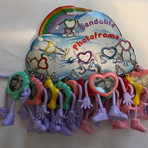 12 Bendable Posable Keychain Photoframes With Movable Arms and Legs 4 ...