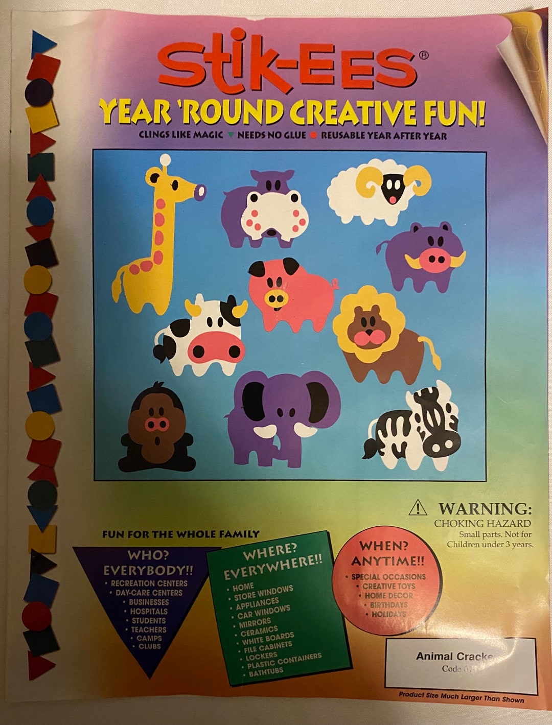 Animal Crackers Baby Zoo Animals up to 10” Tall 85 Pcs Creates 10 ...