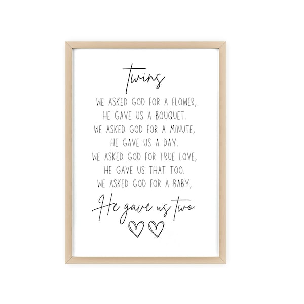 Twin Nursery Decor - Etsy