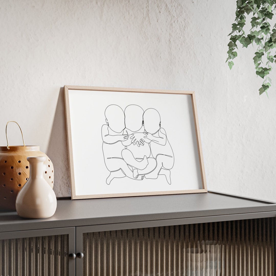 Triple the Joy Adorable Triplets Nursery Printable Sign Nursery Wall ...