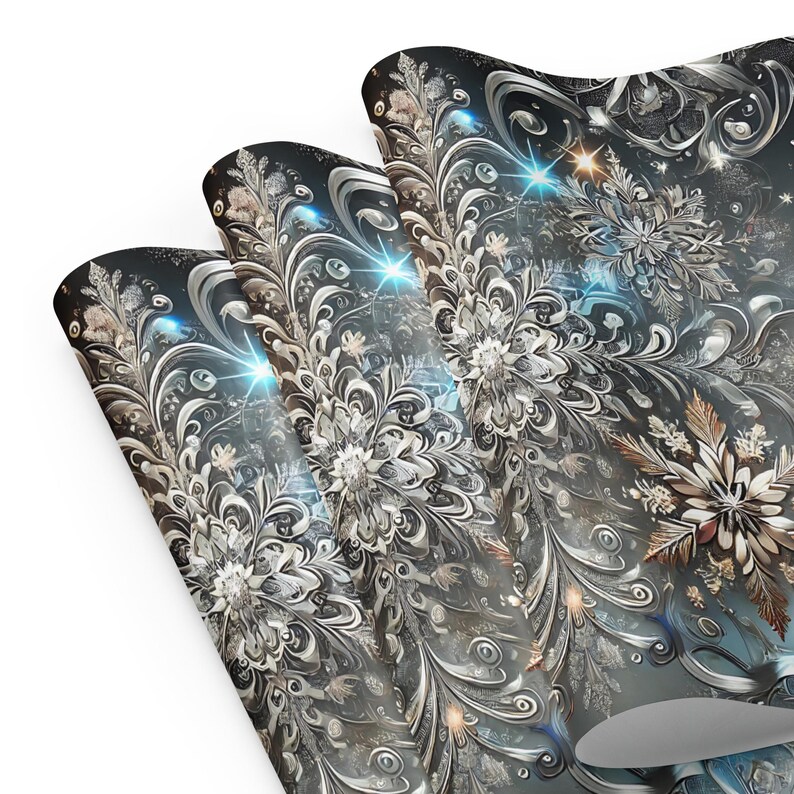 Snowflake Christmas Wrapping Paper | Holiday Gift Wrap Set | Elegant ...
