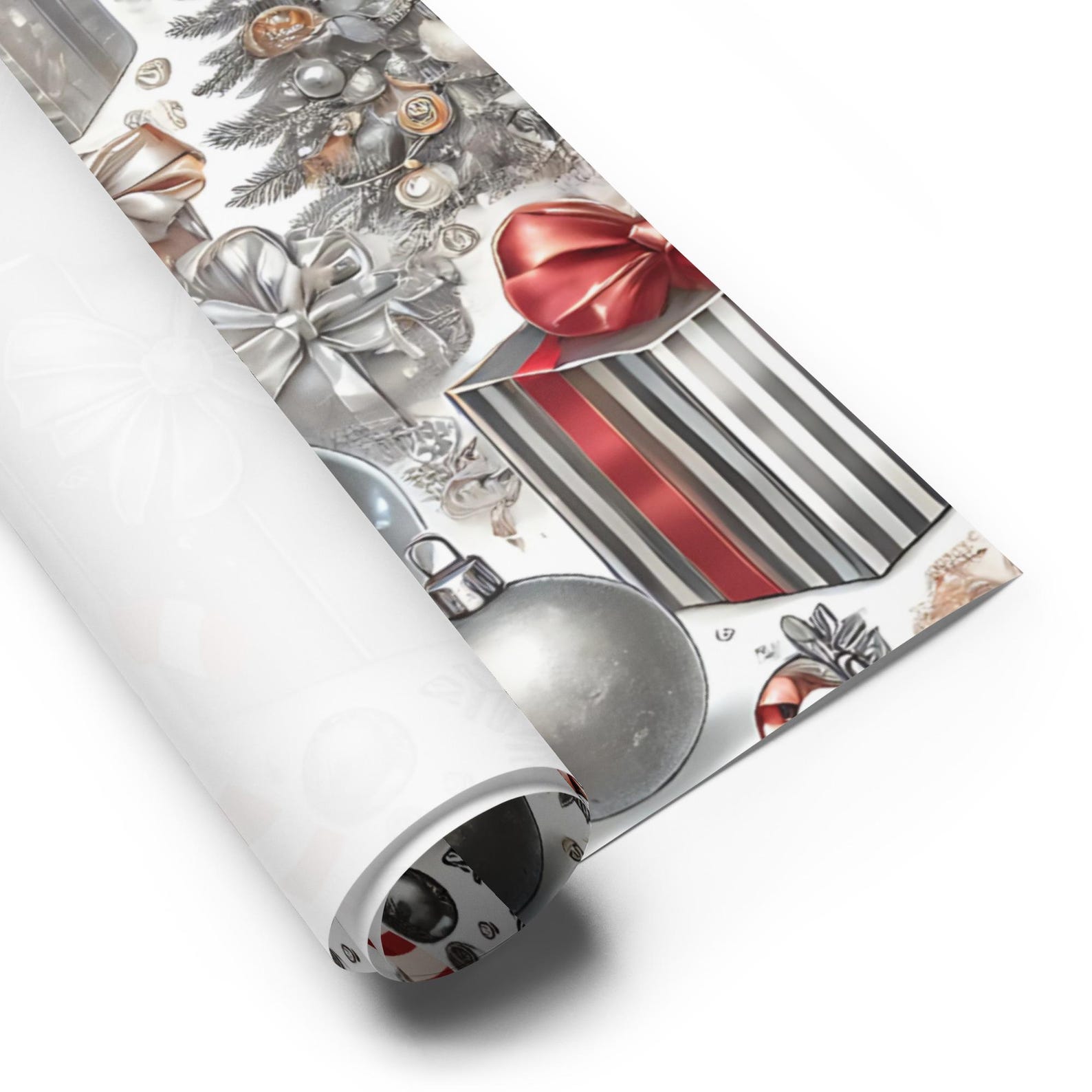 Christmas Kitten Wrapping Paper | Holiday Gift Wrap Set | Cute Kittens ...