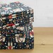 Regal Nutcracker Wrapping Paper Navy Blue and Gold Christmas Design - Etsy