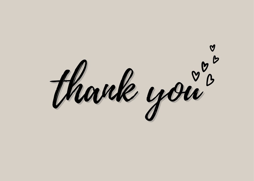 Cute Thank You Card - Etsy