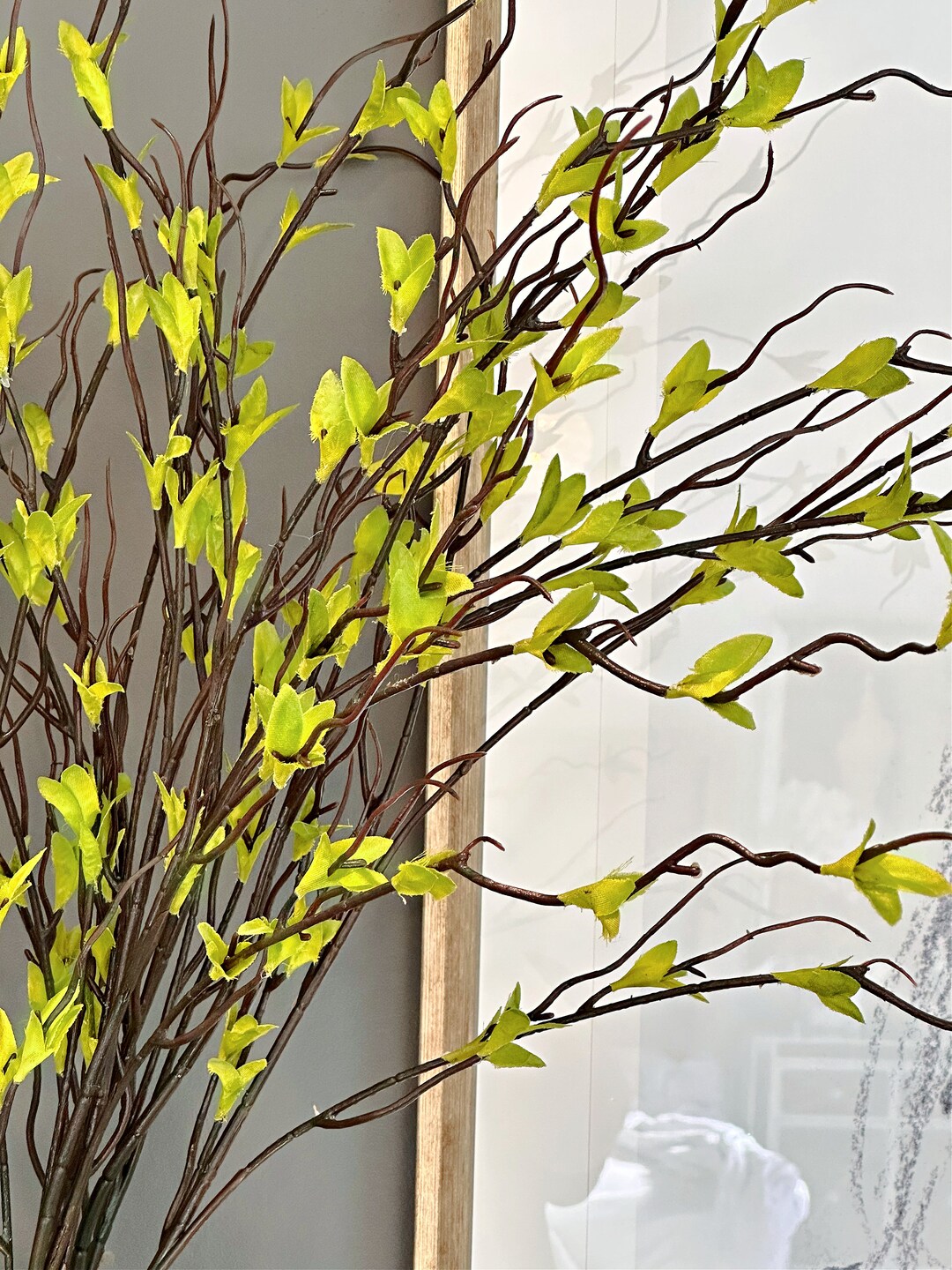 Budding Lime Tree Branches, Artificial Greenery, Green Foliage, DIY ...