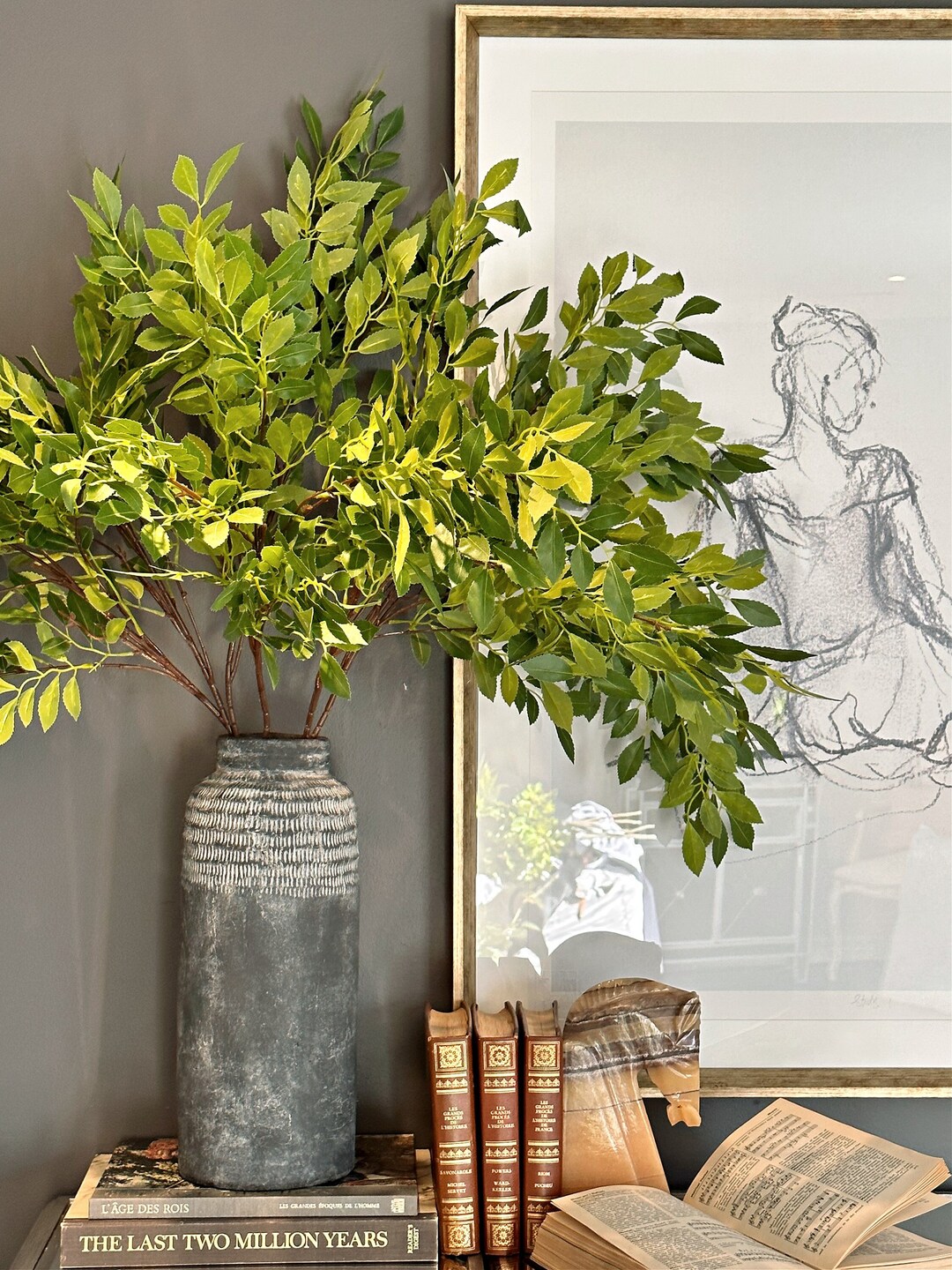 Laurel Bay Tree Branches, Artificial Greenery, Green Foliage, DIY ...