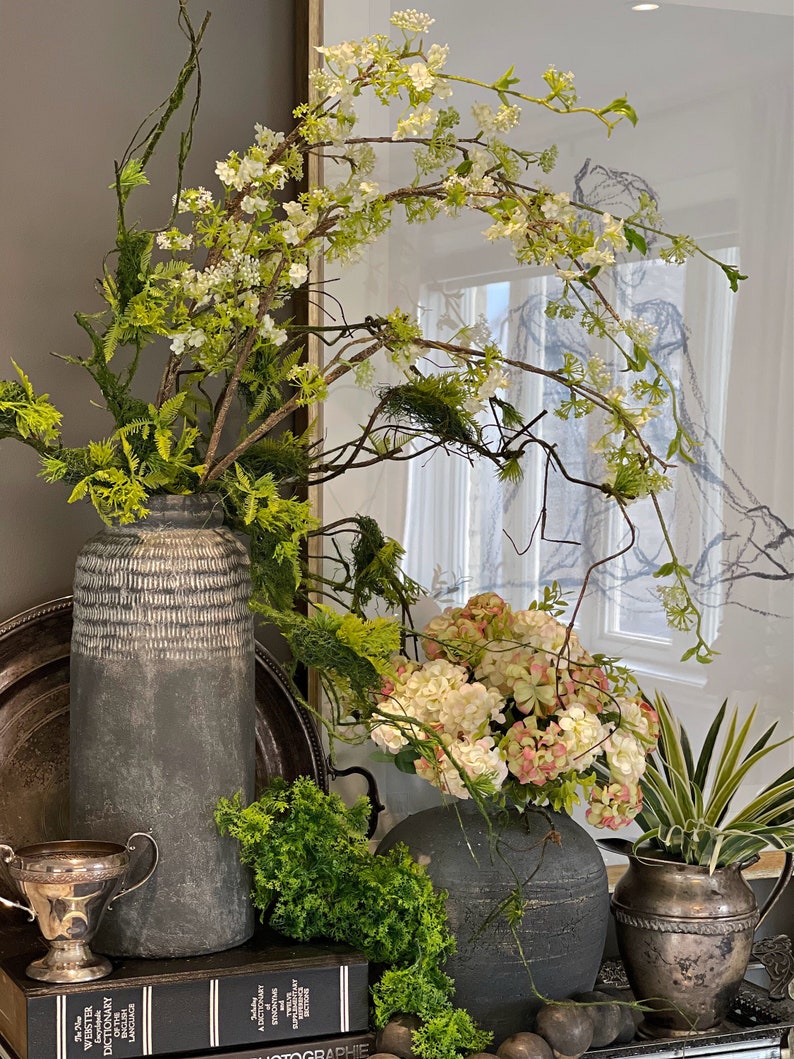 Wild Apple Blossom Tree Branches, Long Twigs, White Faux Flower Sprays ...