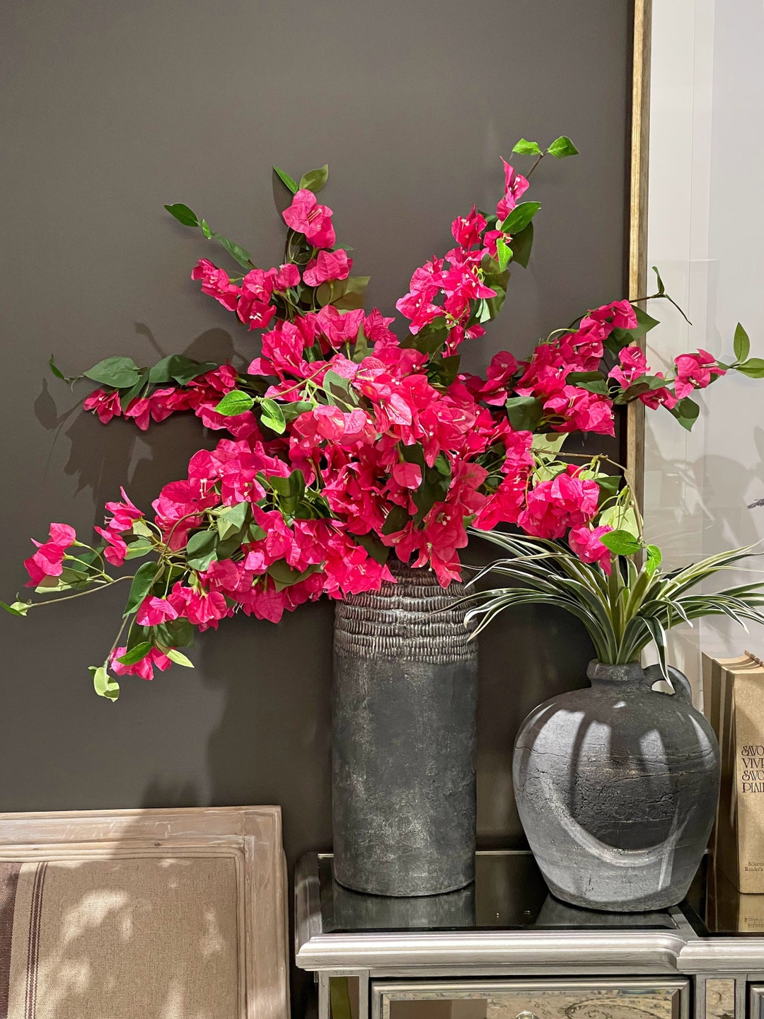 Magenta Pink Bougainvillea Stems Luxurious Artificial Fuchsia - Etsy