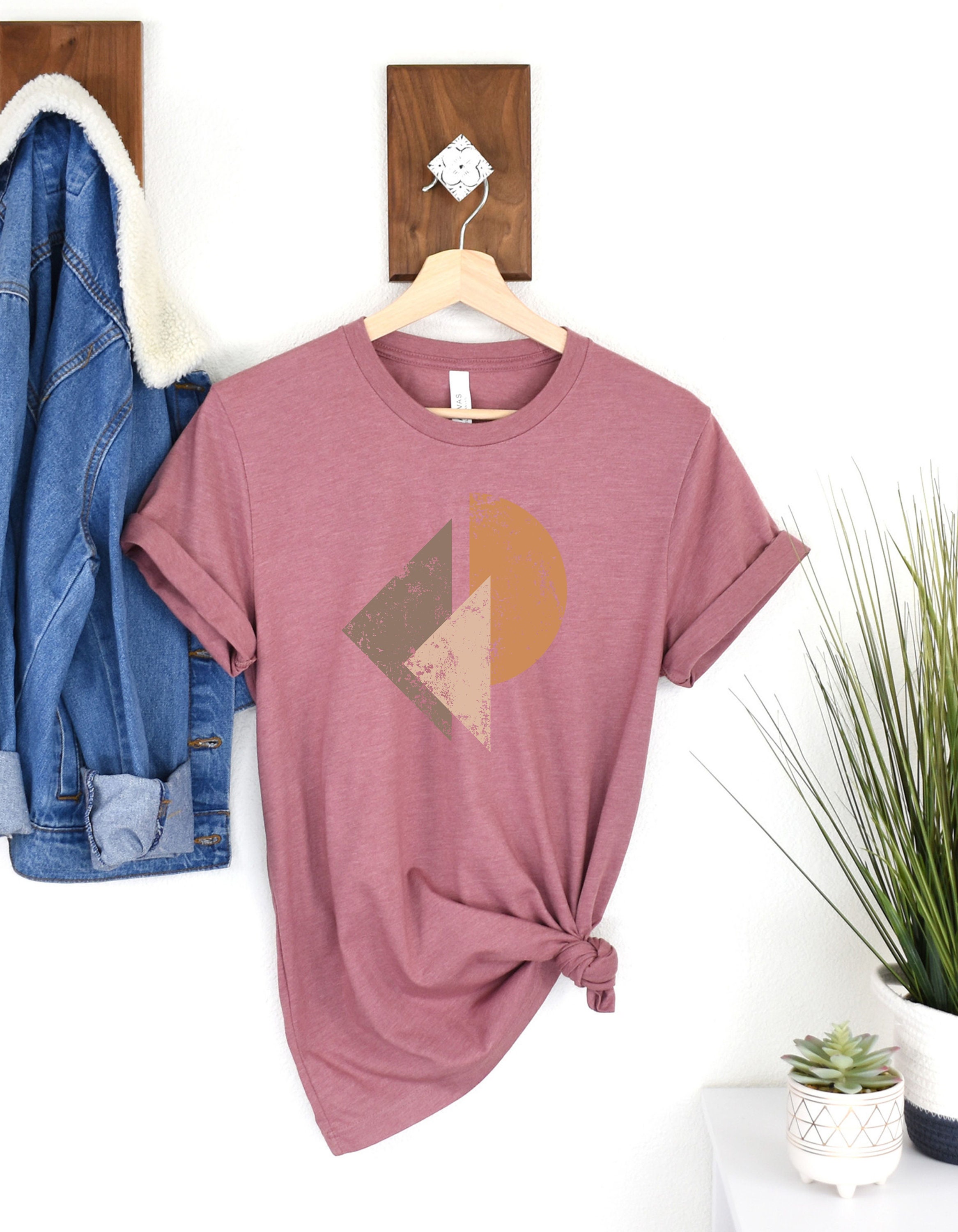 Geometric Shapes T Shirt Minimalist T Shirt Graphic T Shirt - Etsy